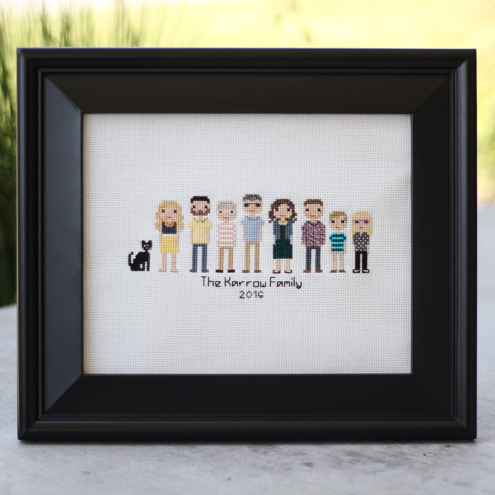 Do-It-Yourself Stitch People Book — Cross-Stitch Family Portraits