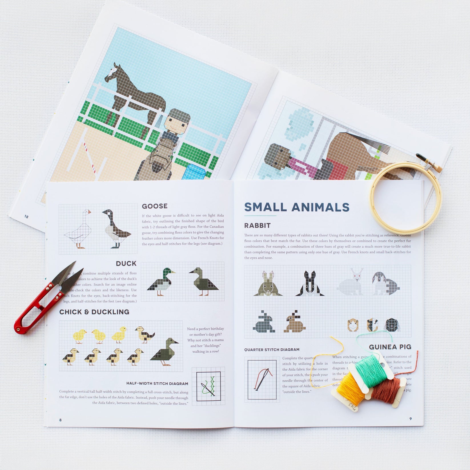 Farm Animals Cross-Stitch Pattern Book | Stitch People